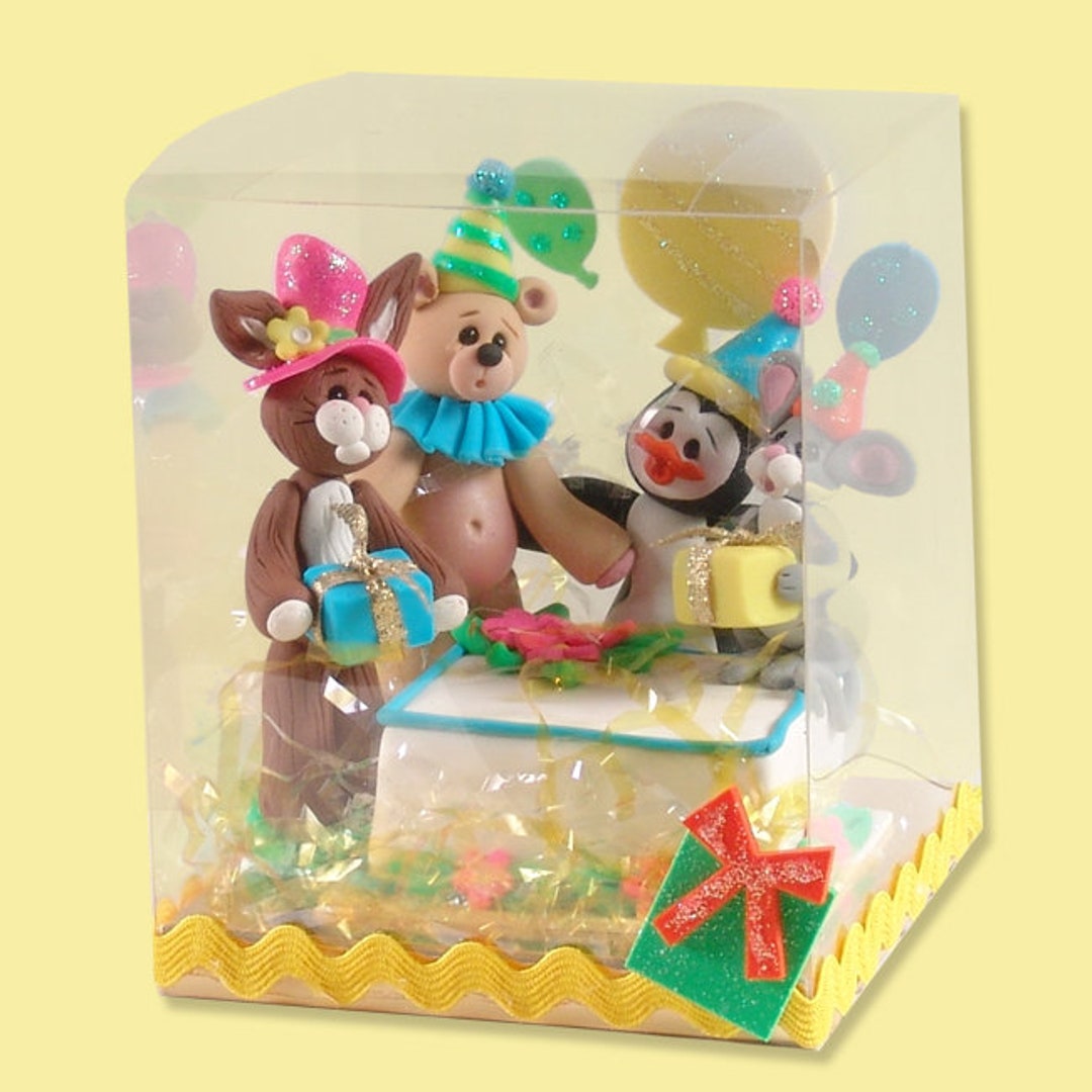 HANDMADE Polymer Clay BIRTHDAY Cake Figurine - Cake Topper - Limited ...