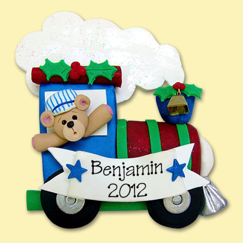 Train Ornament Clay - Etsy