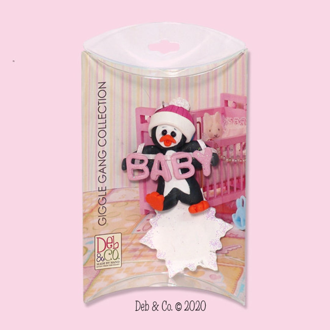 Babys 1st Christmas, Baby Penguin Personalized Ornament, HANDMADE ...