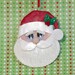 Santa Face HANDMADE POLYMER CLAY Personalized Christmas Ornament - Etsy