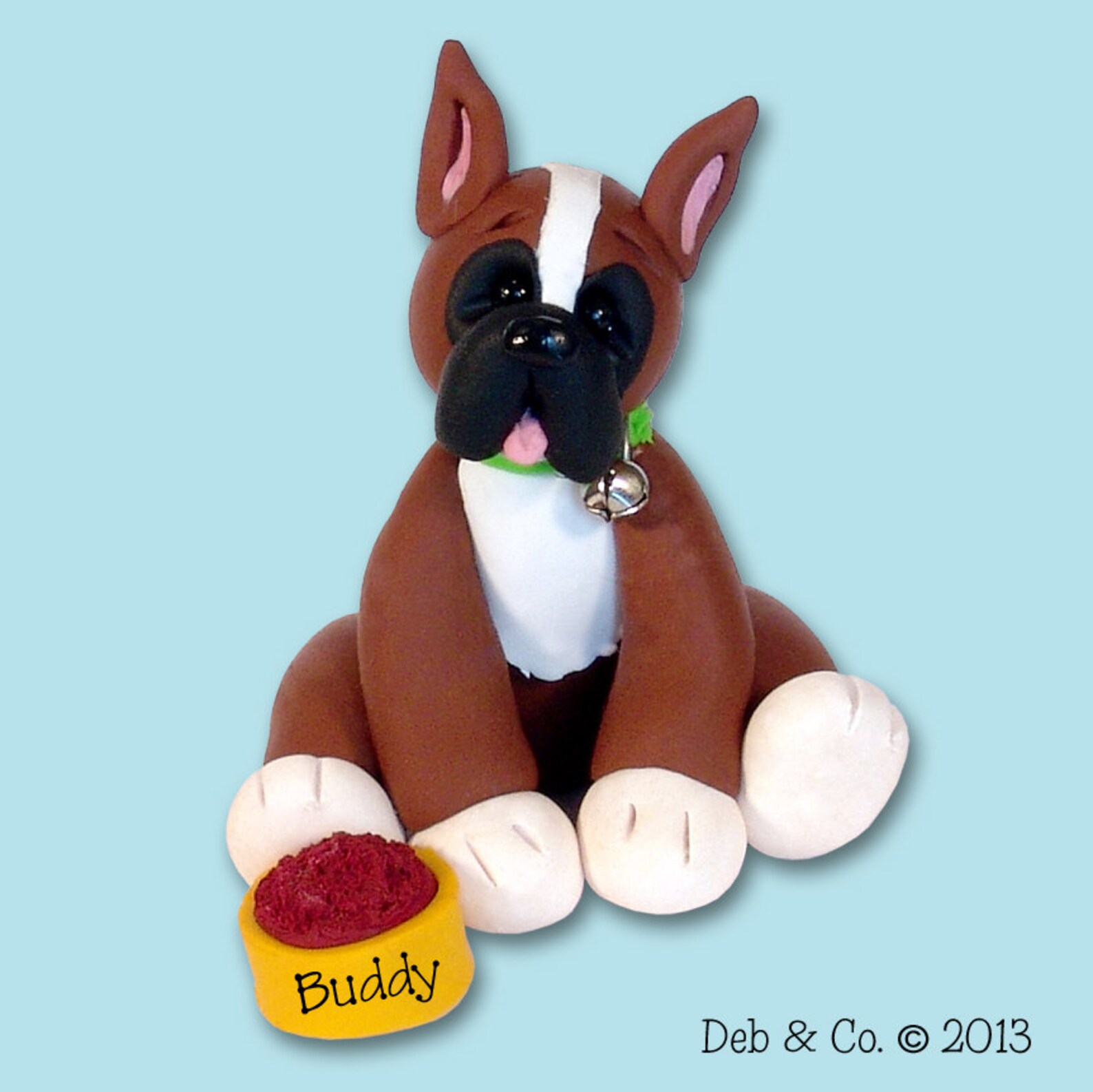 BUDDY the BOXER / Dog / Puppy / Handmade Polymer Clay - Etsy