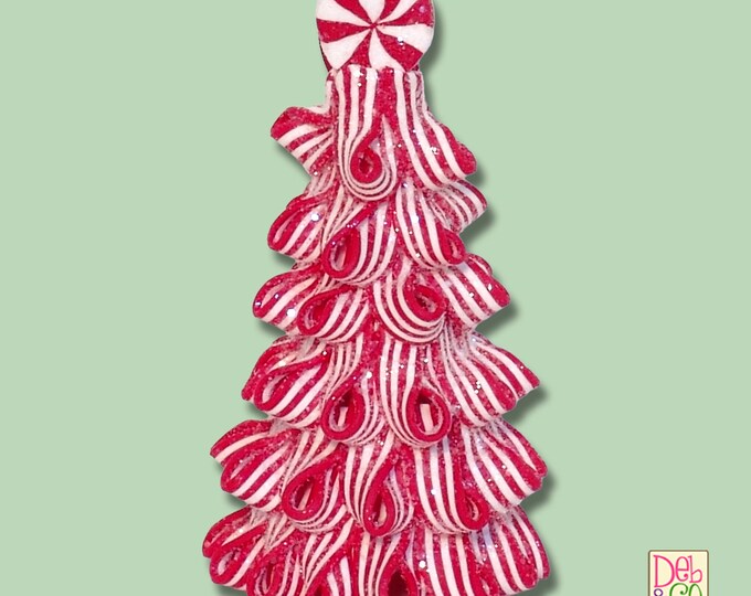 Peppermint Candy Cane Bookstack for Tiered Tray Candy Cane - Etsy