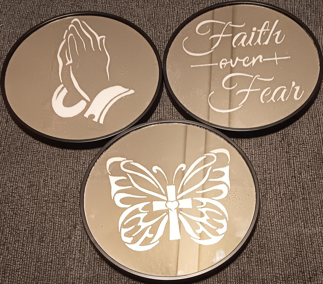 AFFIRMATION Mirrors! Made to ORDER! !wall DECOR! Etching on Glass ...