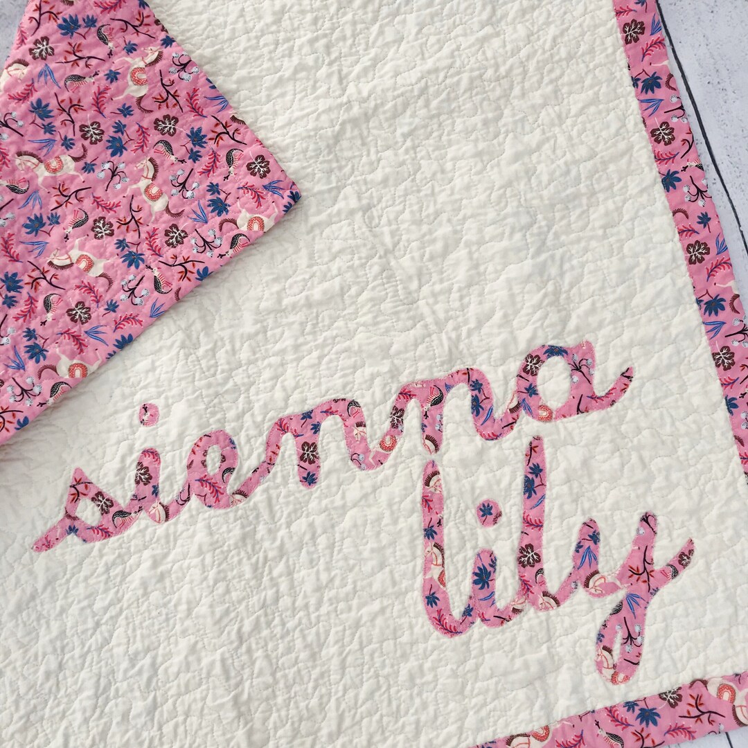 Personalized Baby Quilt Add on 1 Letter - Etsy