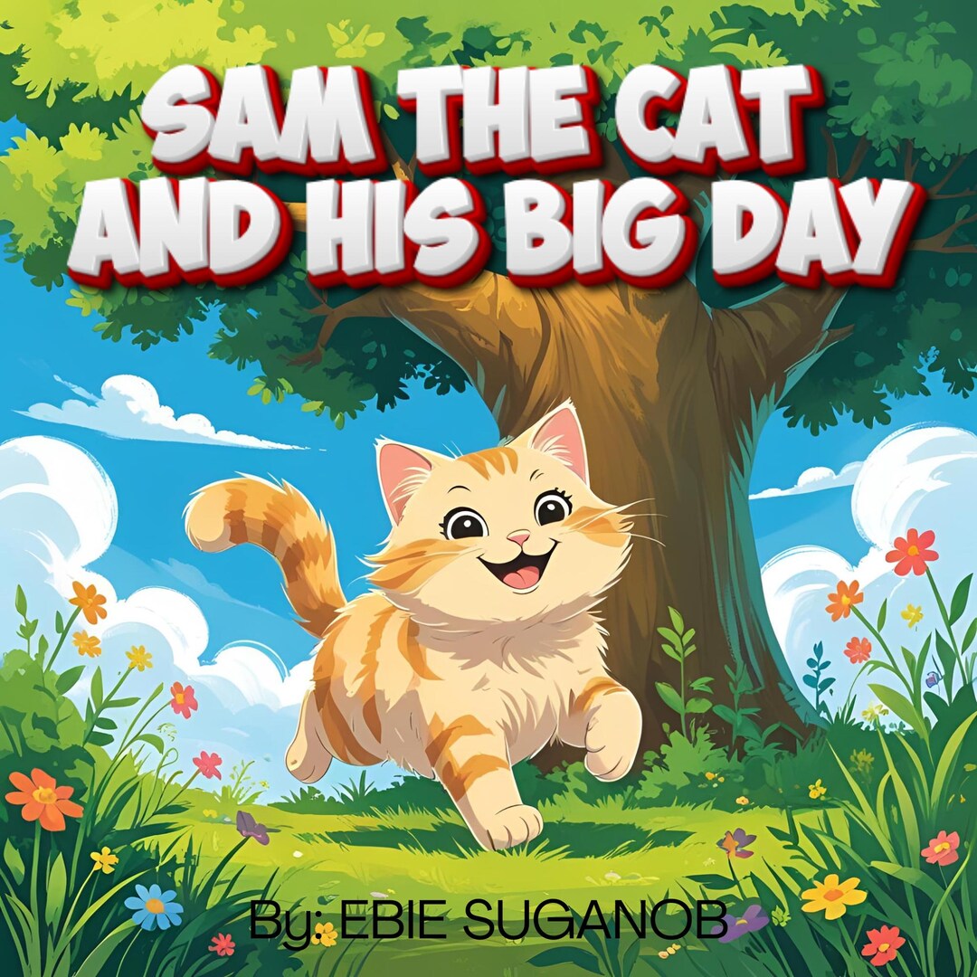 Sam the Cat and His Big Day, Children Story Book, CVC Story Book - Etsy