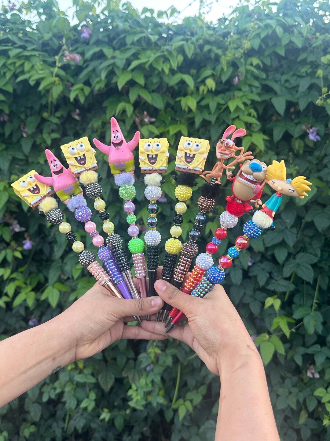 Character Spongebob Beaded Pens - Etsy
