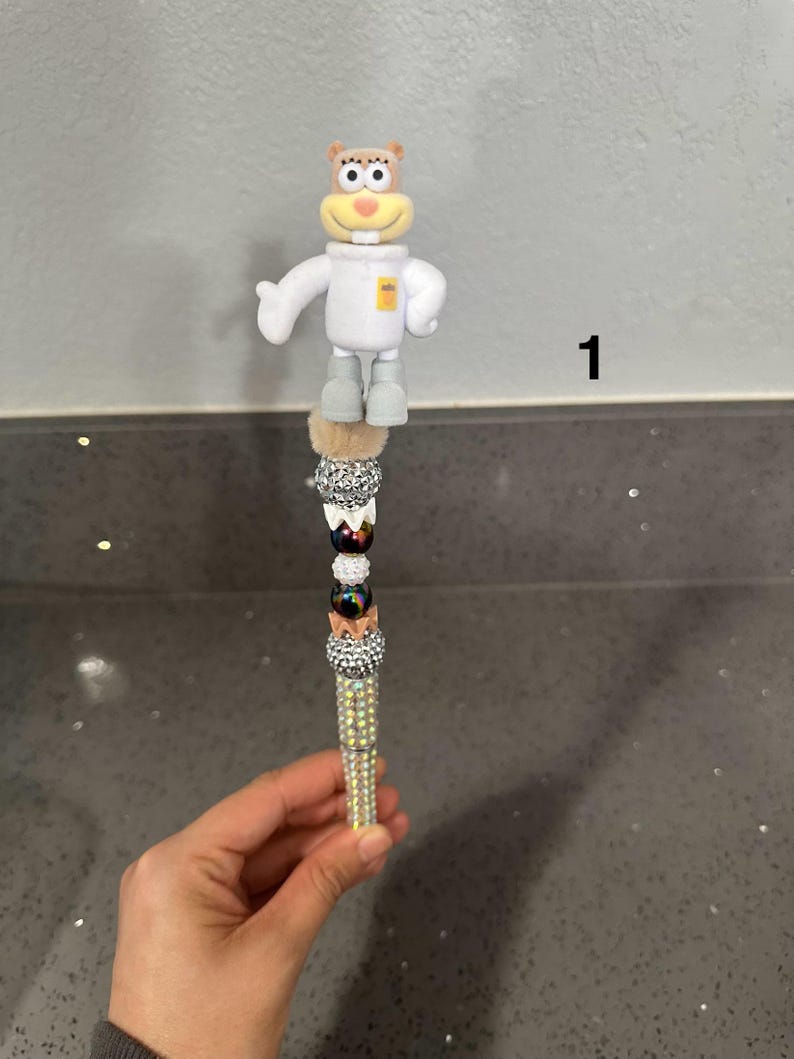 Sandy and Mr Krabs Spongebob Beaded Pens - Etsy