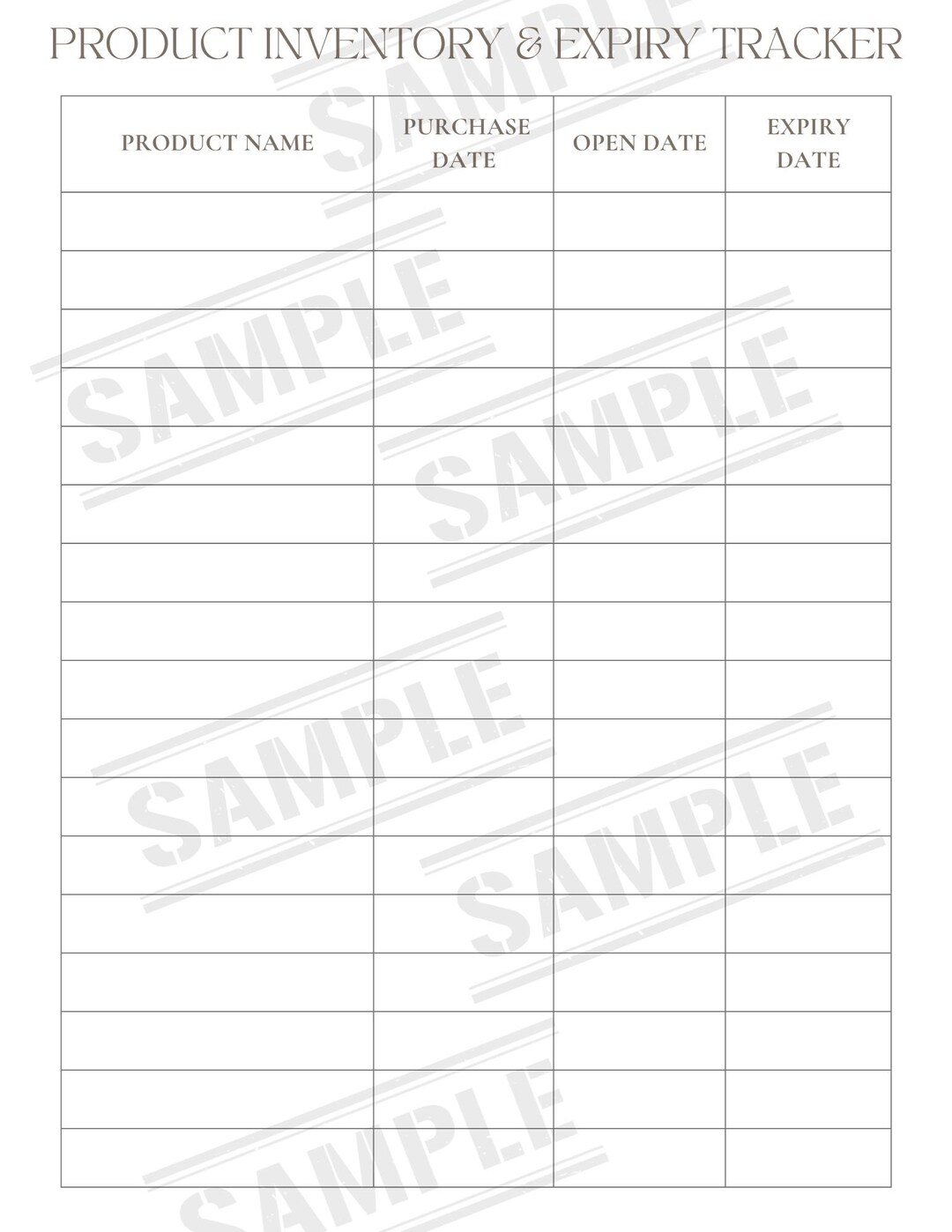 Beauty Product Expiration Tracker | Skincare and Makeup Inventory ...