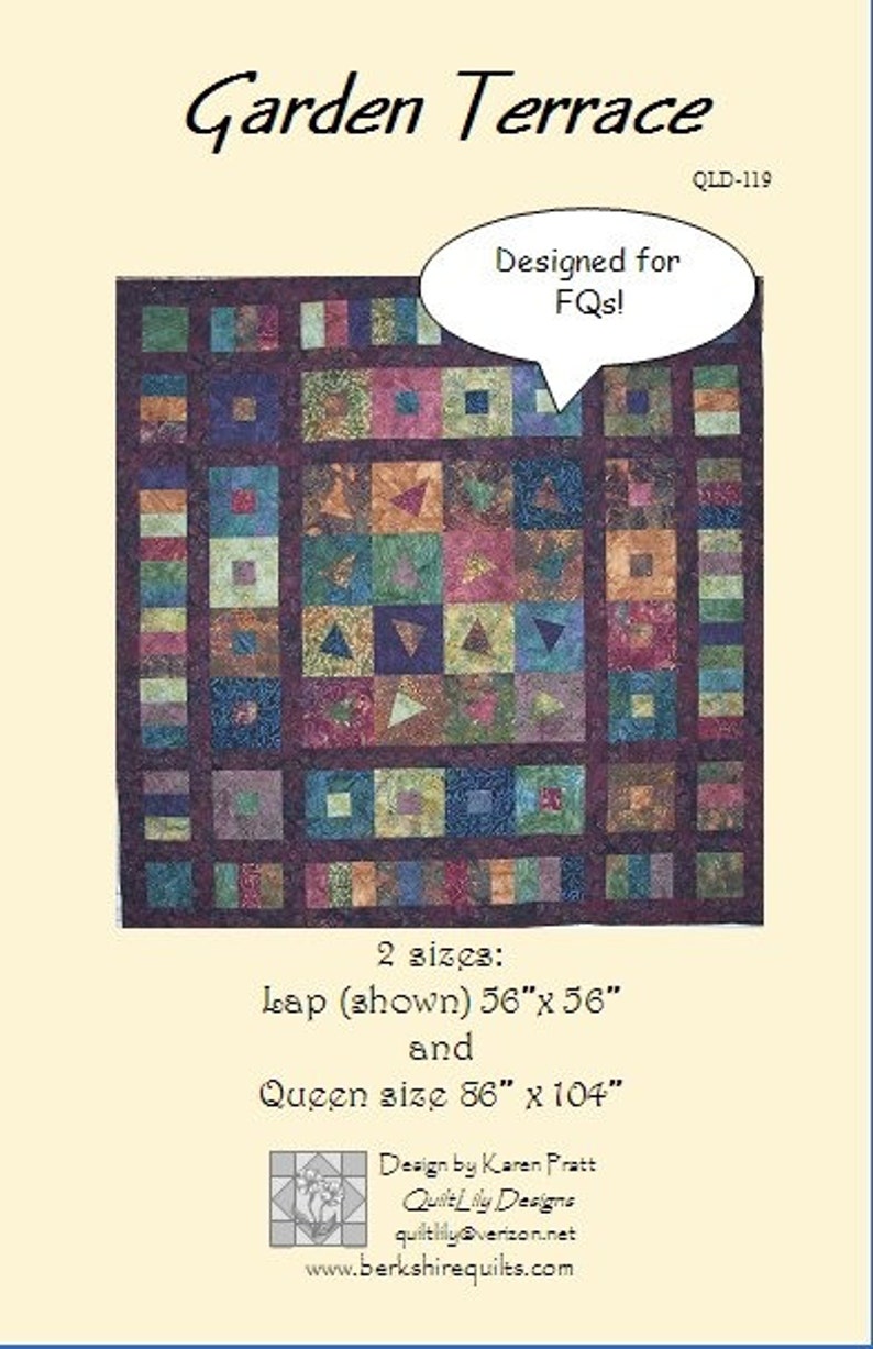 Garden Terrace Quilt Pattern PDF - Etsy