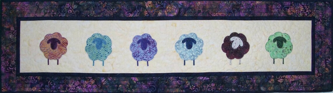 Sheep Social Table Runner/wall Hanging Quilt Pattern - Etsy