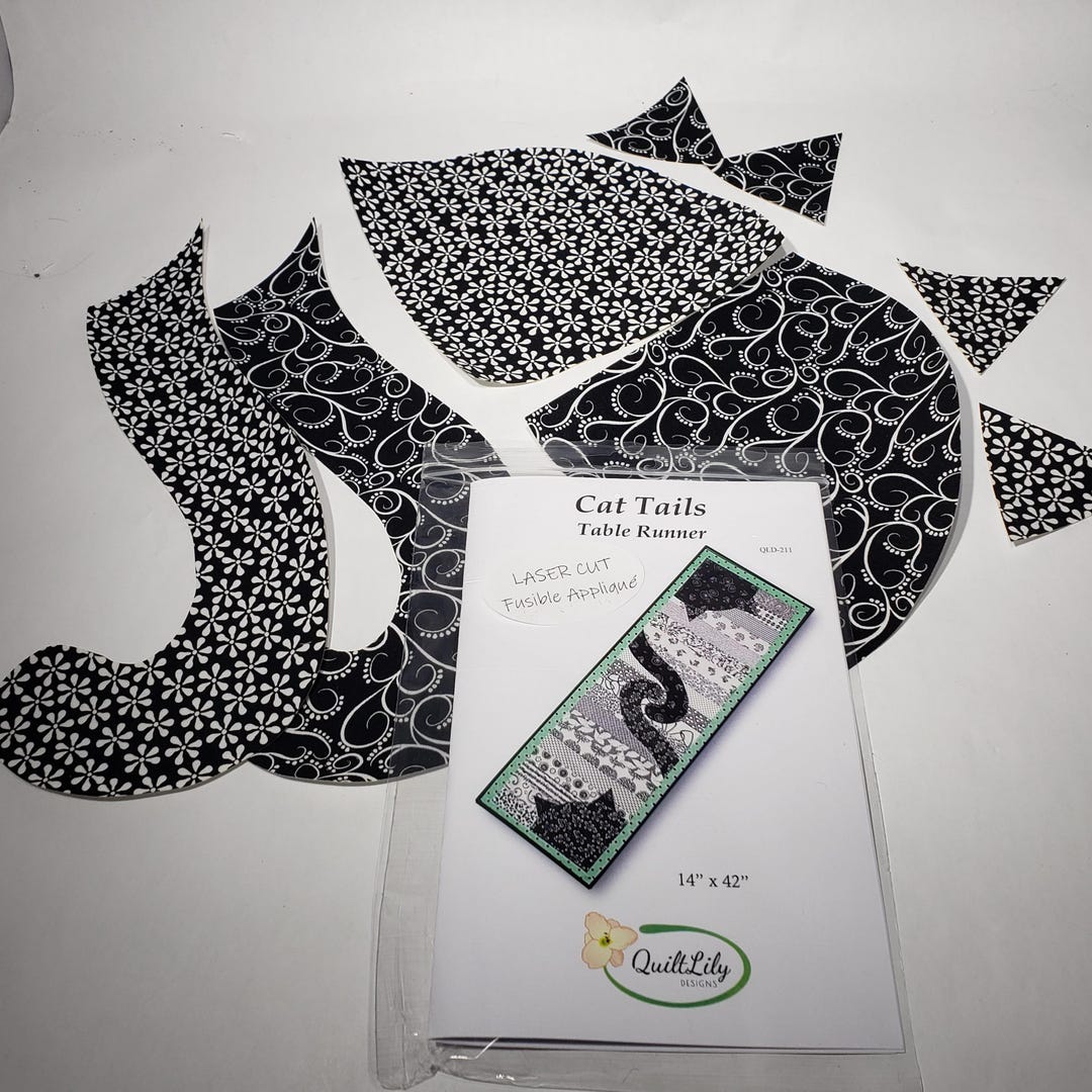 Laser-cut Pre-fused KIT: Cat Tails Wall Hanging Pattern and Kit by ...