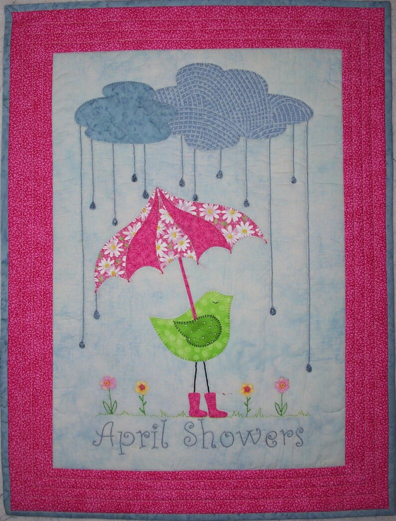 April Showers Wall Hanging Quilt Pattern - PDF - Etsy