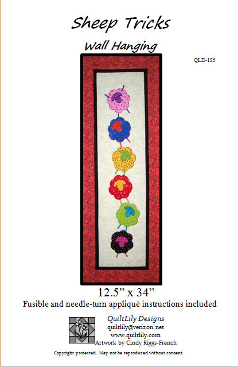 Sheep Tricks Table Runner/wall Hanging Quilt Pattern - PDF - Etsy