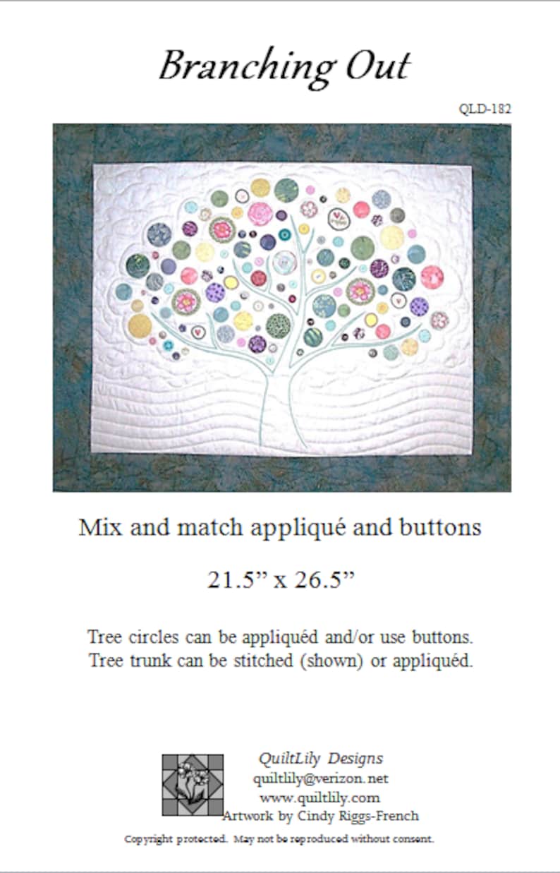 Branching Out Wall Hanging Quilt Pattern - PDF - Etsy