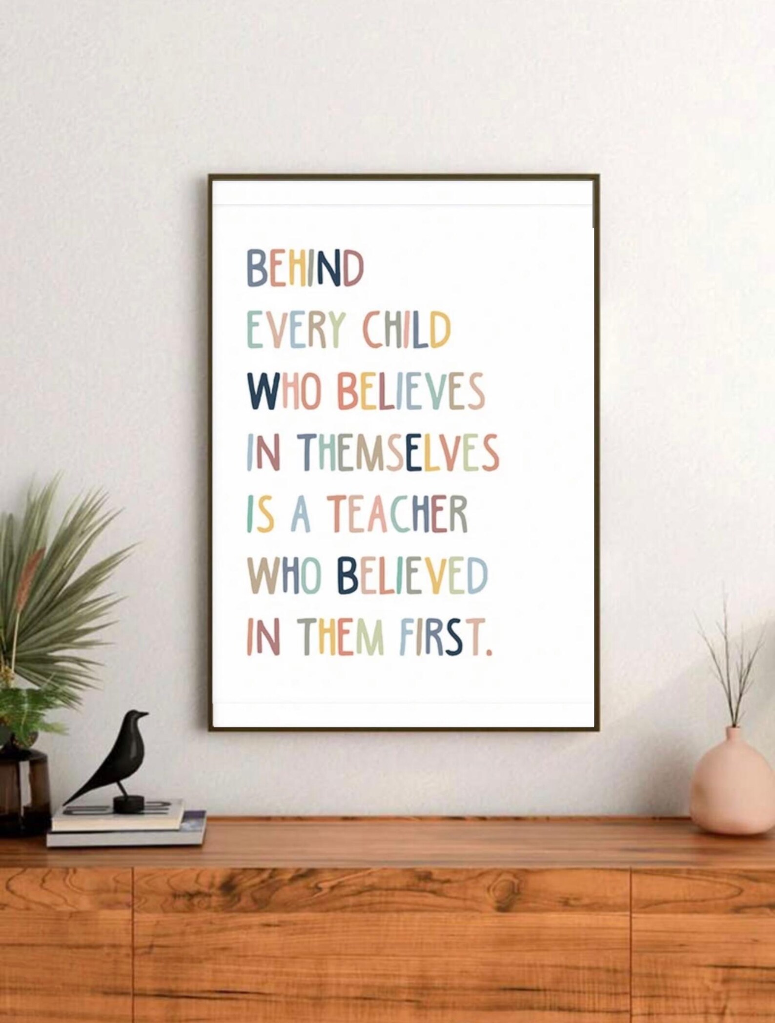 Teacher Appreciation Print: Classroom Decor, Heartfelt Quote (digital ...