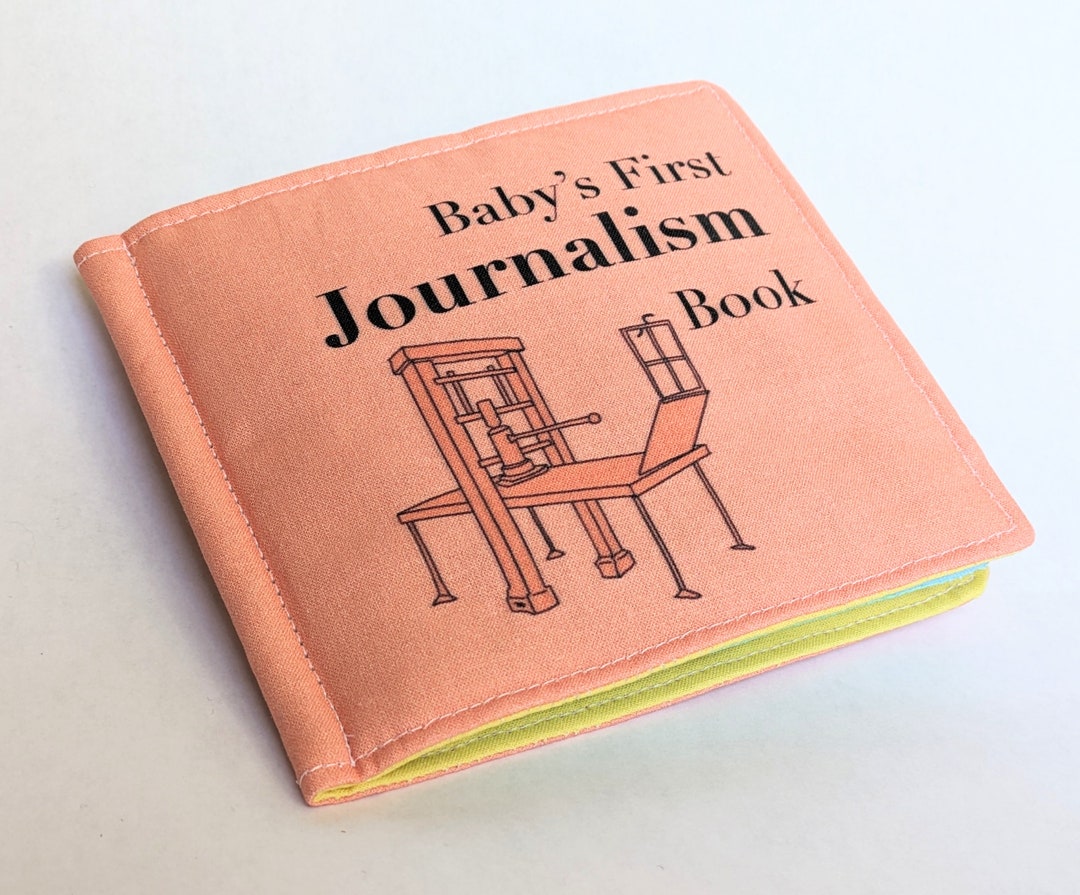 Journalism Cloth Baby Book, Baby Journalist Gift, Journalism Baby ...