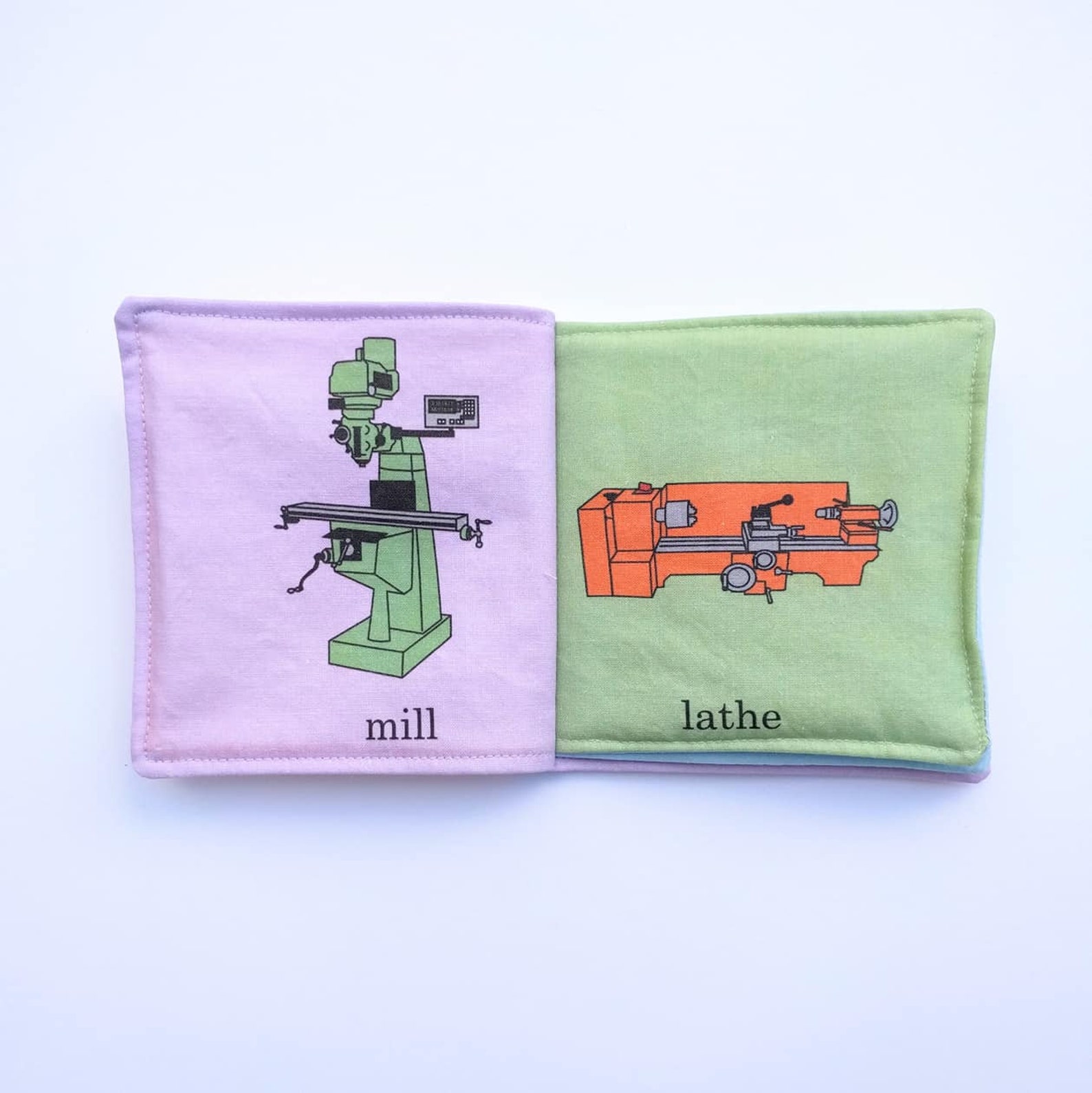 Machine Shop Cloth Book for Babies - Etsy