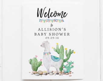 Welcome Baby Shower Sign Fiesta - Etsy