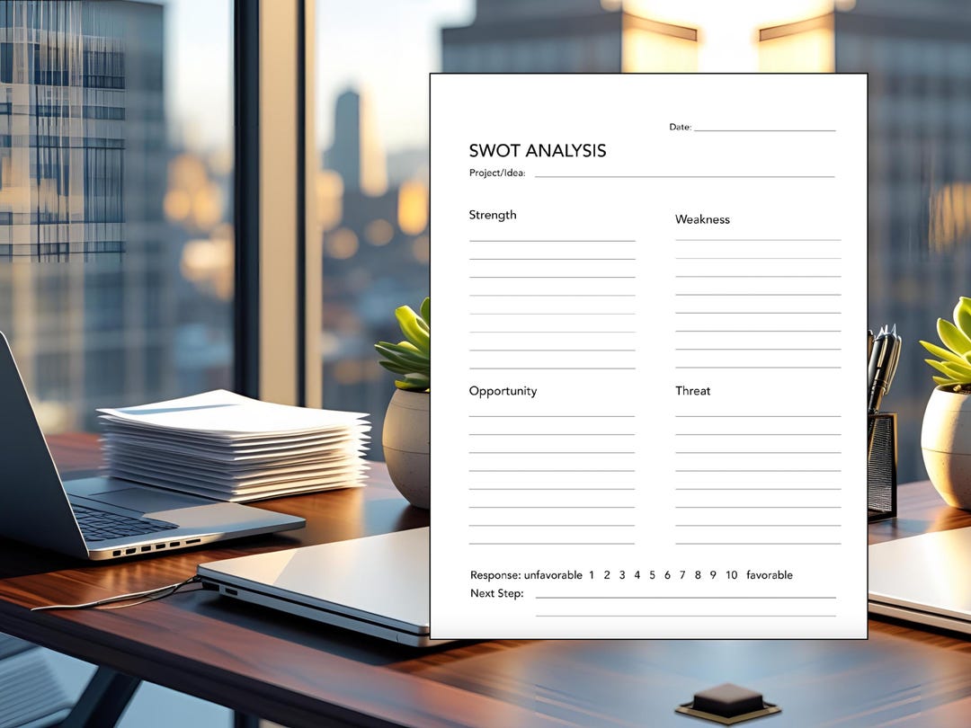 SWOT Analysis Template – Business Strategy Planner for Remarkable ...