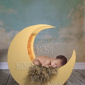 Moon Prop for Infant Newborn Photography. 2 Digital Files With Access ...