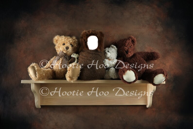 Newborn Teddy Bear, Digital Backdrops Props, Teddy Bears on Hand ...