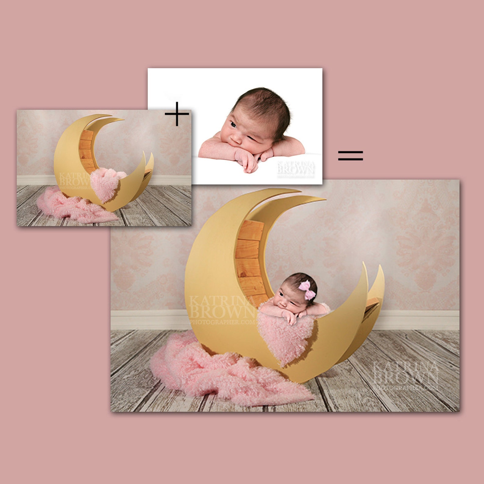 Moon Prop Collection Baby Digital Backgrounds. 8 Digital Files Plus ...