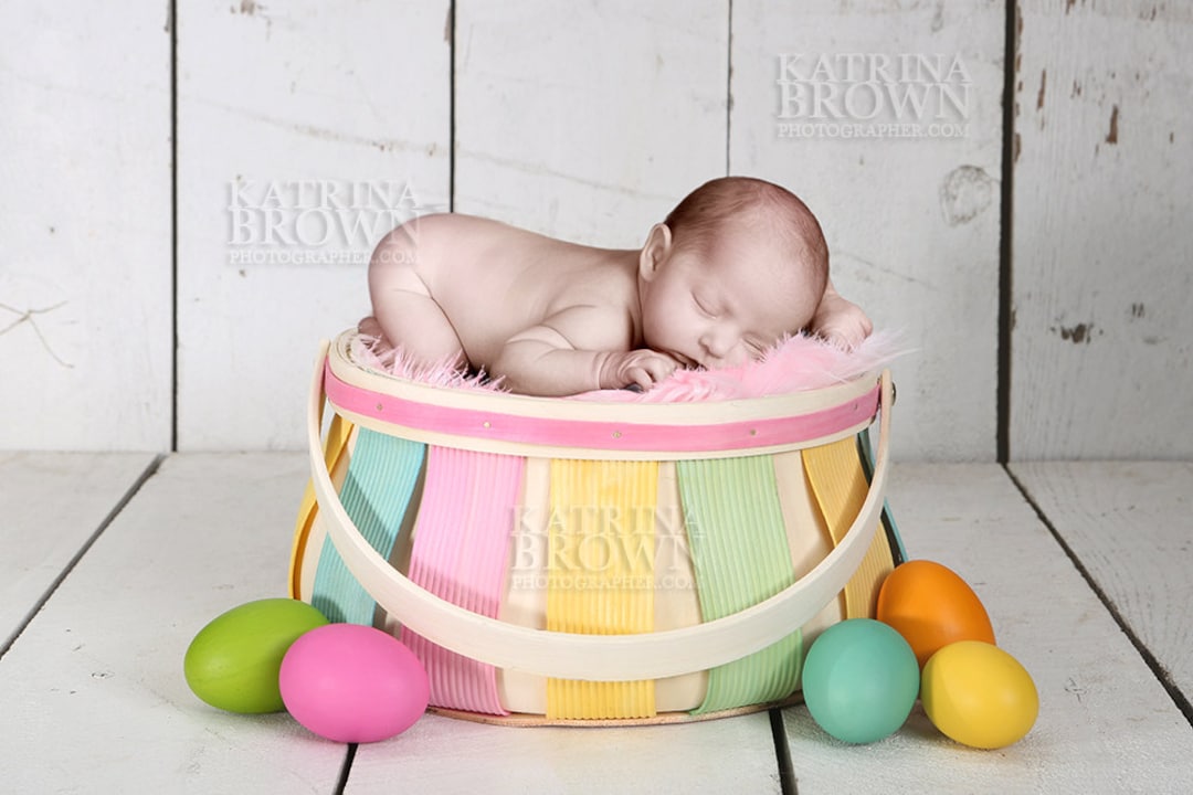 Easter Themed Background for Infant Newborn Photography. 2 Digital ...