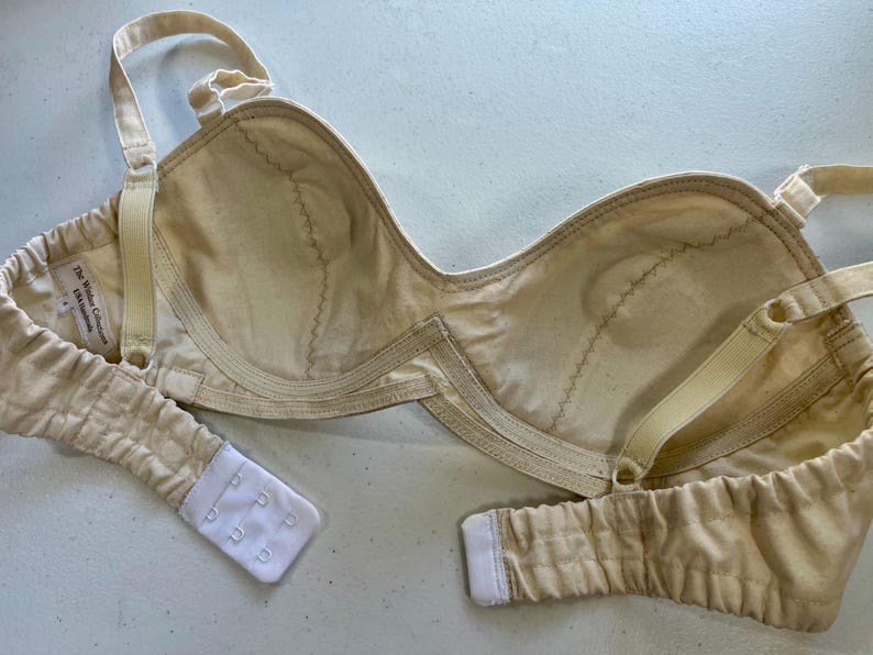 1950s Padded Cotton Cone Bullet Bra, Handmade Vintage Lingerie - Etsy