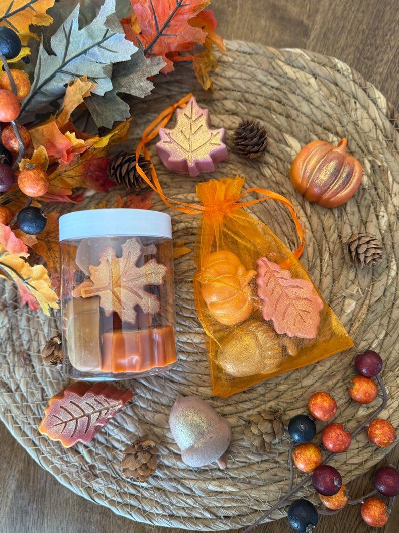 Autumn Leaves Mini Soap Set – Pumpkin, Acorn & Leaf Soaps – Fall Gift ...