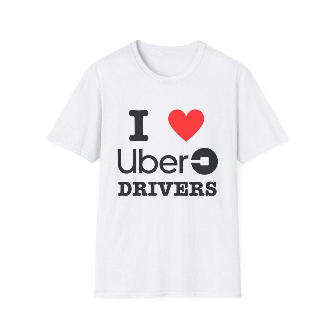 I Love Uber Drivers I Heart Uber Gift for Taxi Driver Uber Lyft Shirt ...