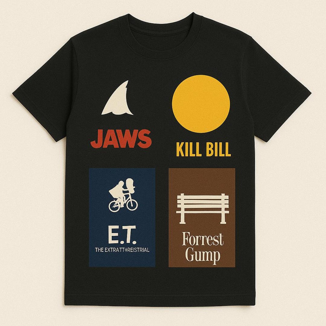 Minimalist Jaws, ET, Kill Bill, Forest Gump - Etsy