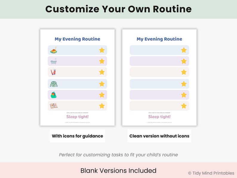 Daily Routine Bundle for Kids (morning, After-school, Evening) – Adhd ...