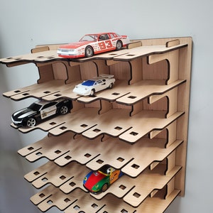 Original Artifact Design Co 1:32 Scale SLOT CAR 24 Car Display. Made is ...