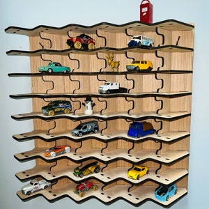 NEW DESIGN! 1 Toy Car Display for 1:64 Die Cast Wheels. Cool Diagonal ...