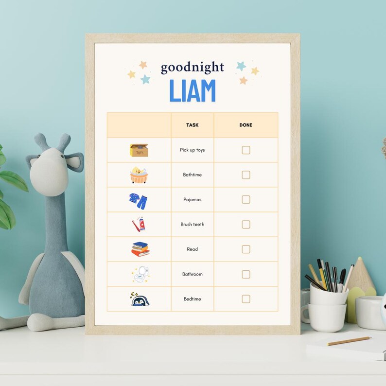 Daily Routine Chart Bundle – Printable Daily Schedule for Kids, Teens ...