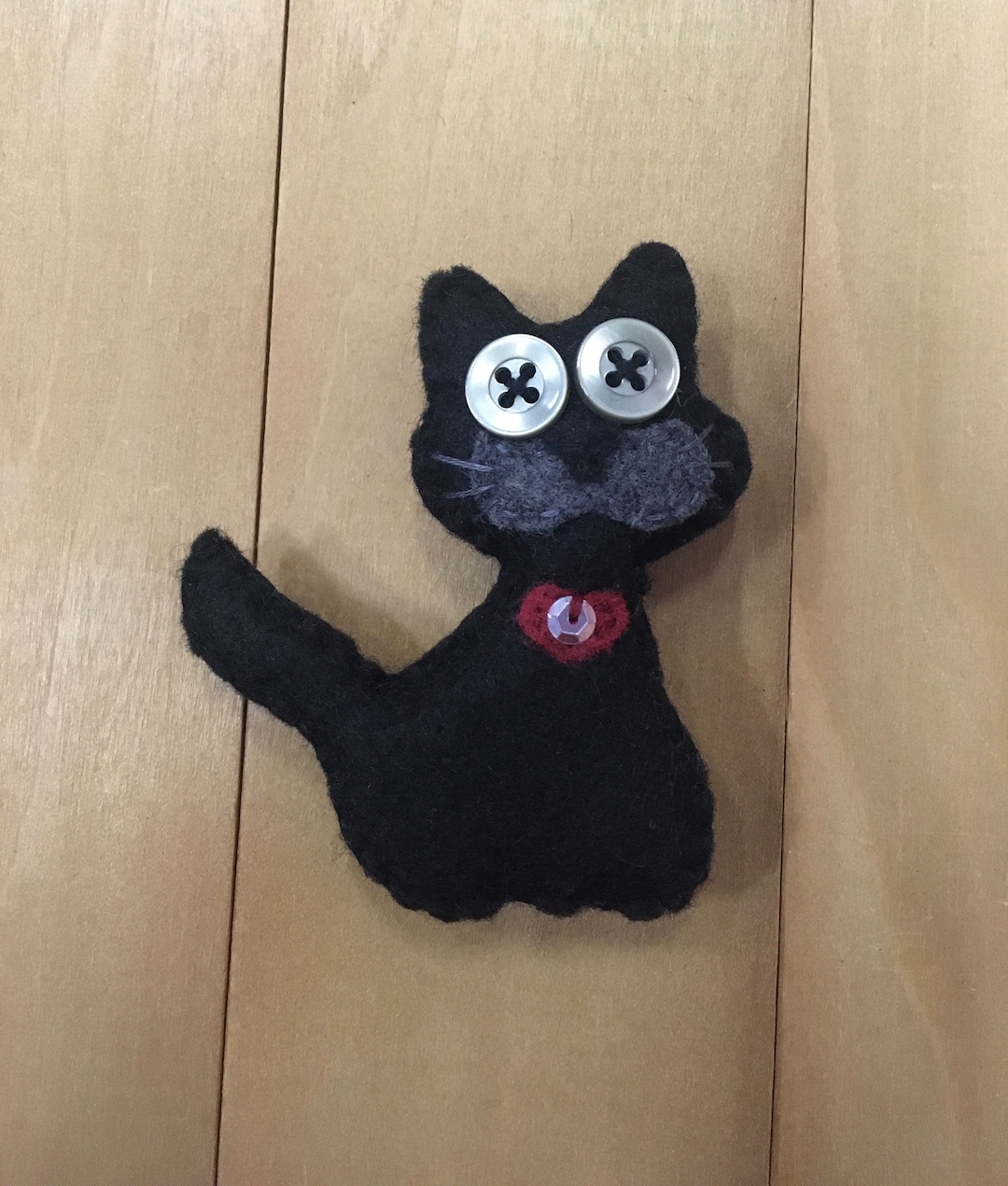 Black Cat Magnet - Etsy