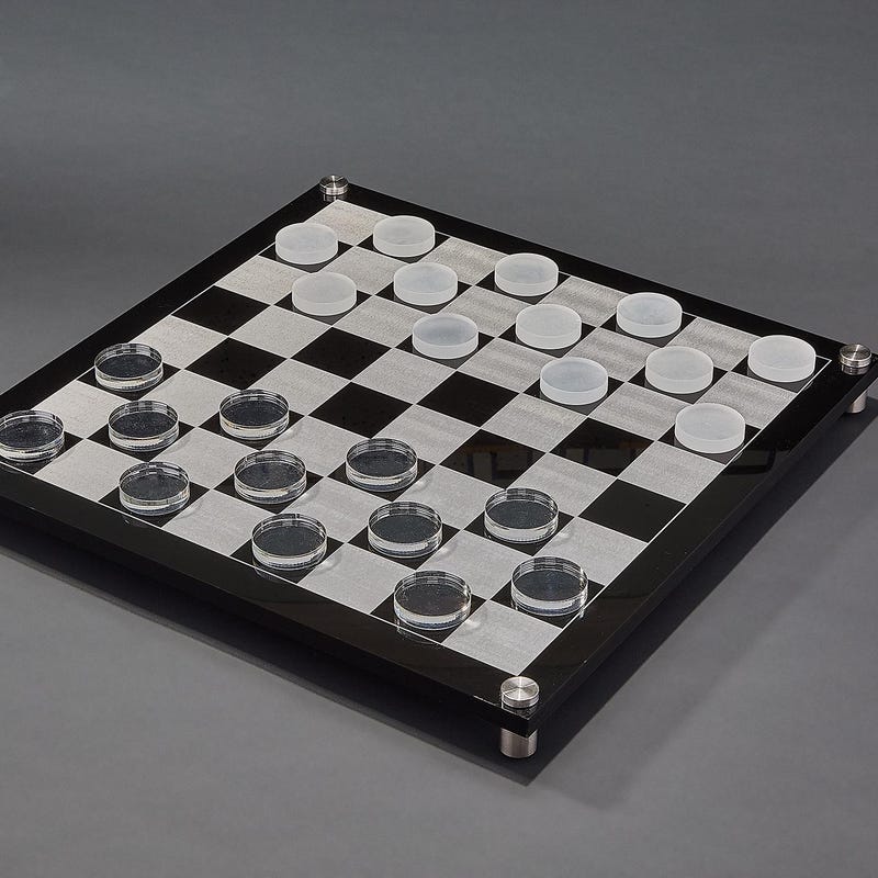 Checkers Game Game Table - Etsy