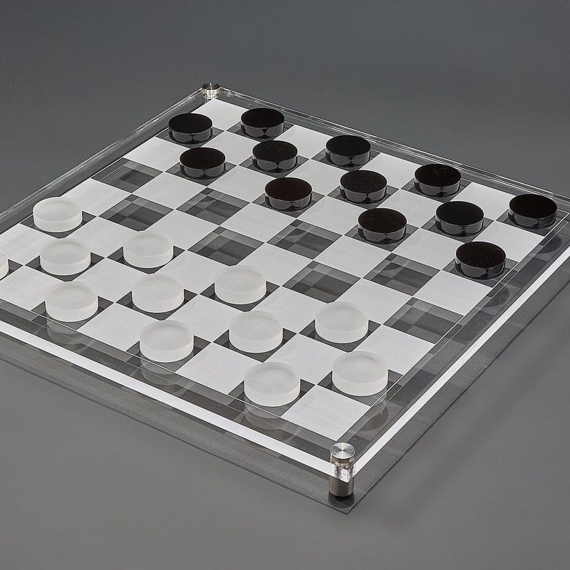 Checkers Game Game Table - Etsy