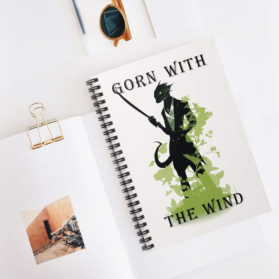 Gorn With the Wind Spiral Notebook, Star Trek Gift, Lizard People - Etsy