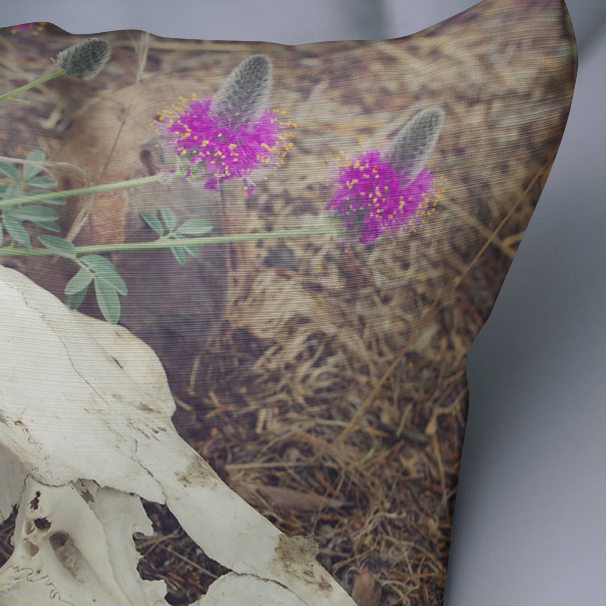 Real Skull Pillow Cover, Macabre Halloween Goth Home Decor - Etsy