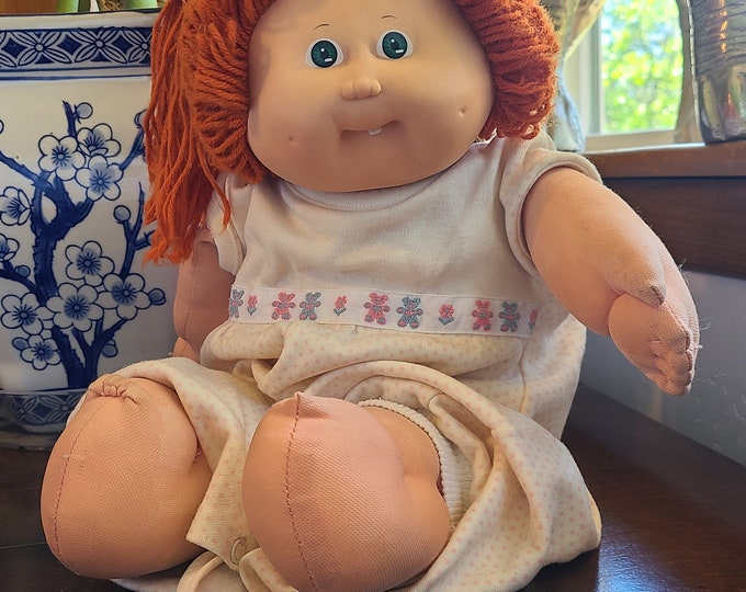 80s Cabbage Patch Doll, Redhead Green Eyes, Vintage Decor, Retro 1982 Authentic Great Condition ...