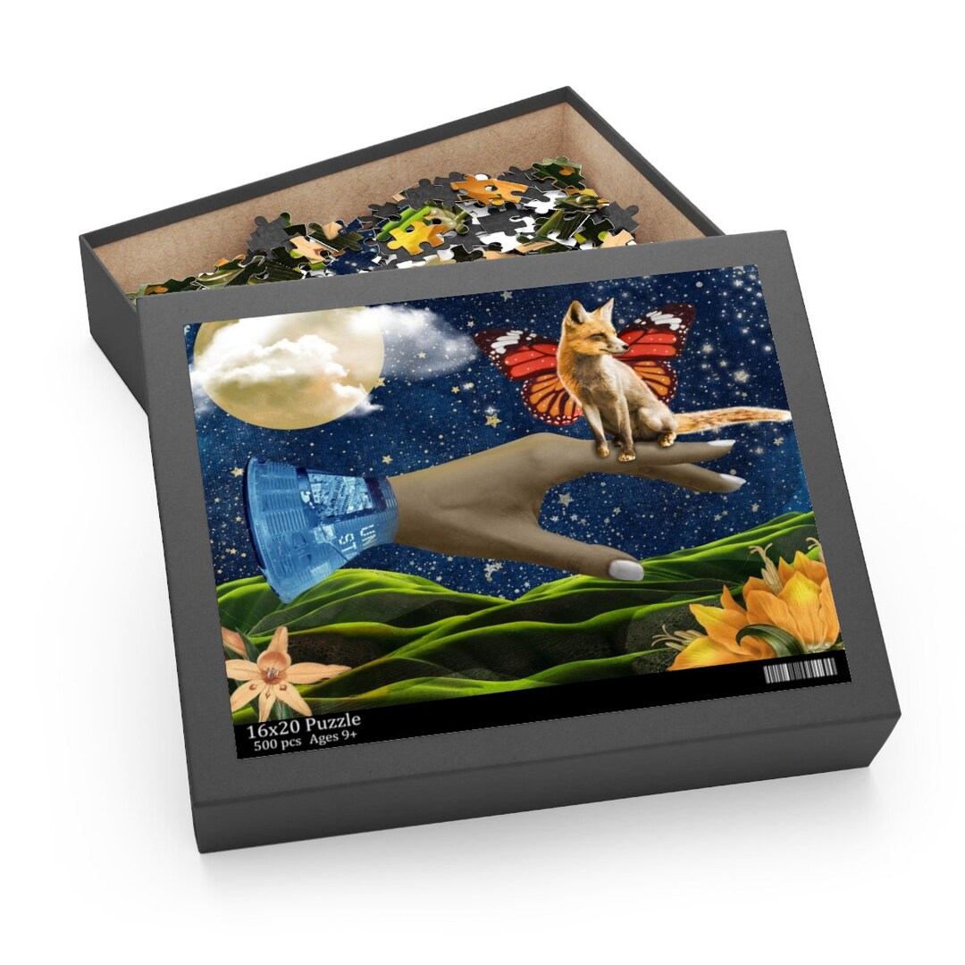 Elevate Nature Jigsaw Puzzle 252 or 500 Piece, Art Collage, Dada - Etsy