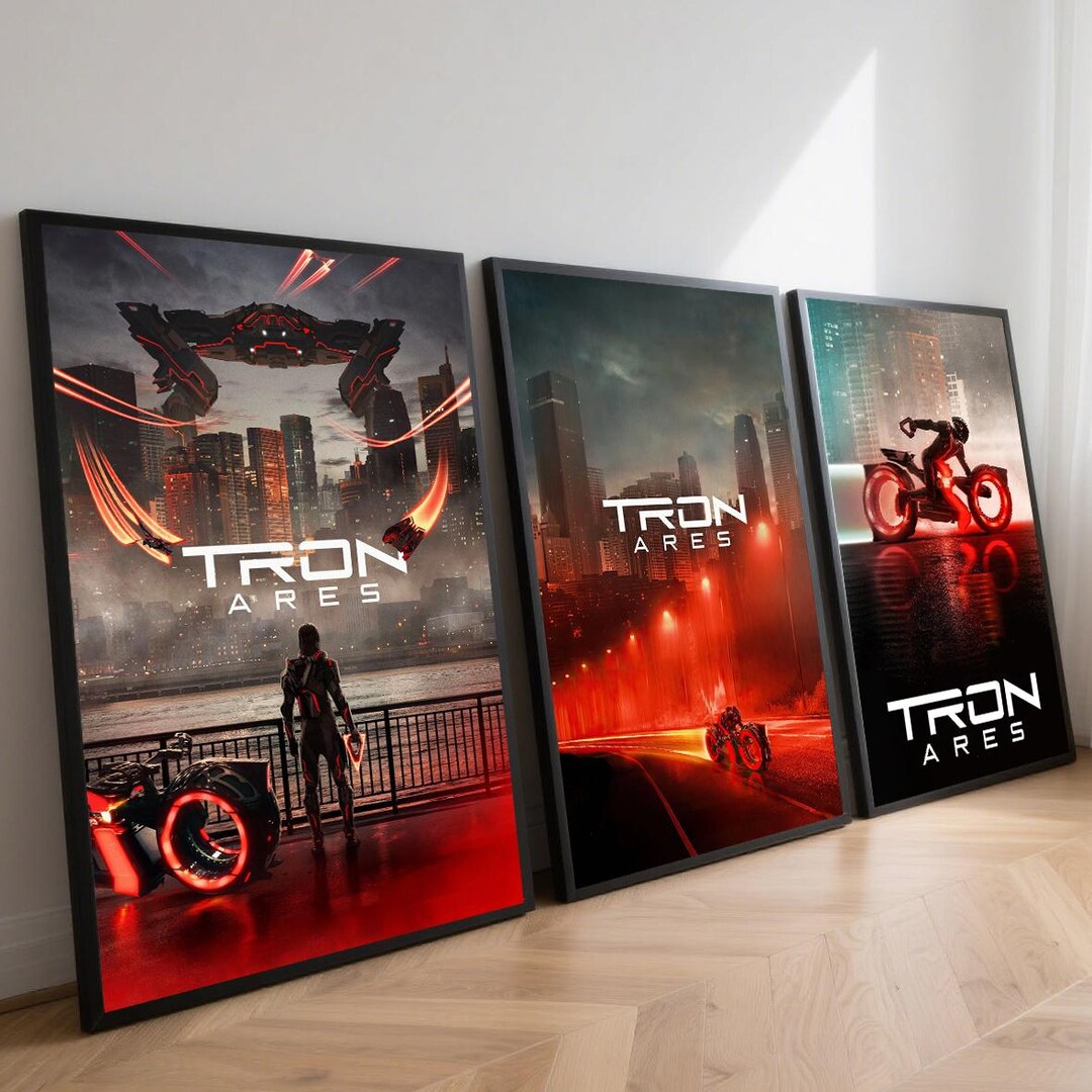 TRON Ares Movie Poster, Canvas Wall Art, Room Decoration, Movie Art ...