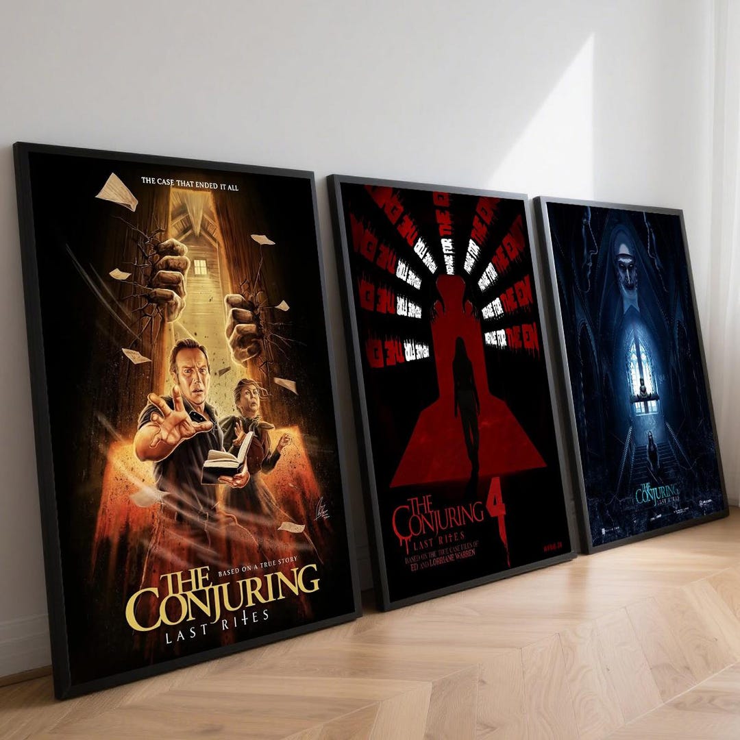 The Conjuring Last Rites Movie Poster, Alternative Canvas Wall Art ...