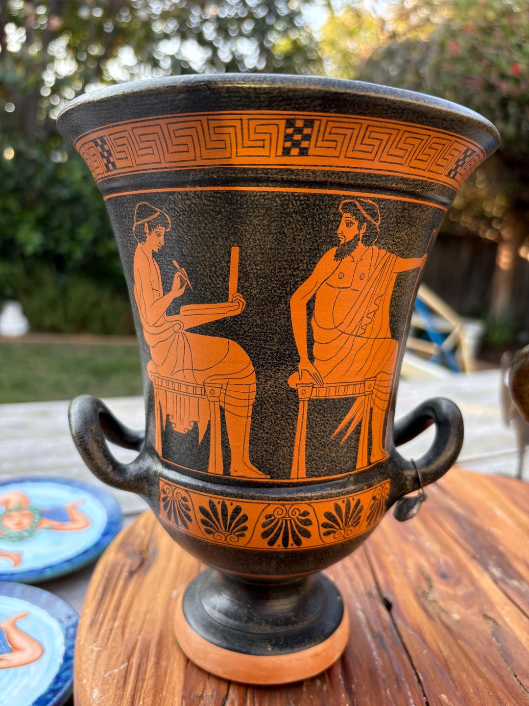 Ancient Greek Krater Vase Pottery Museum Exact Replica of 440 BC Art ...