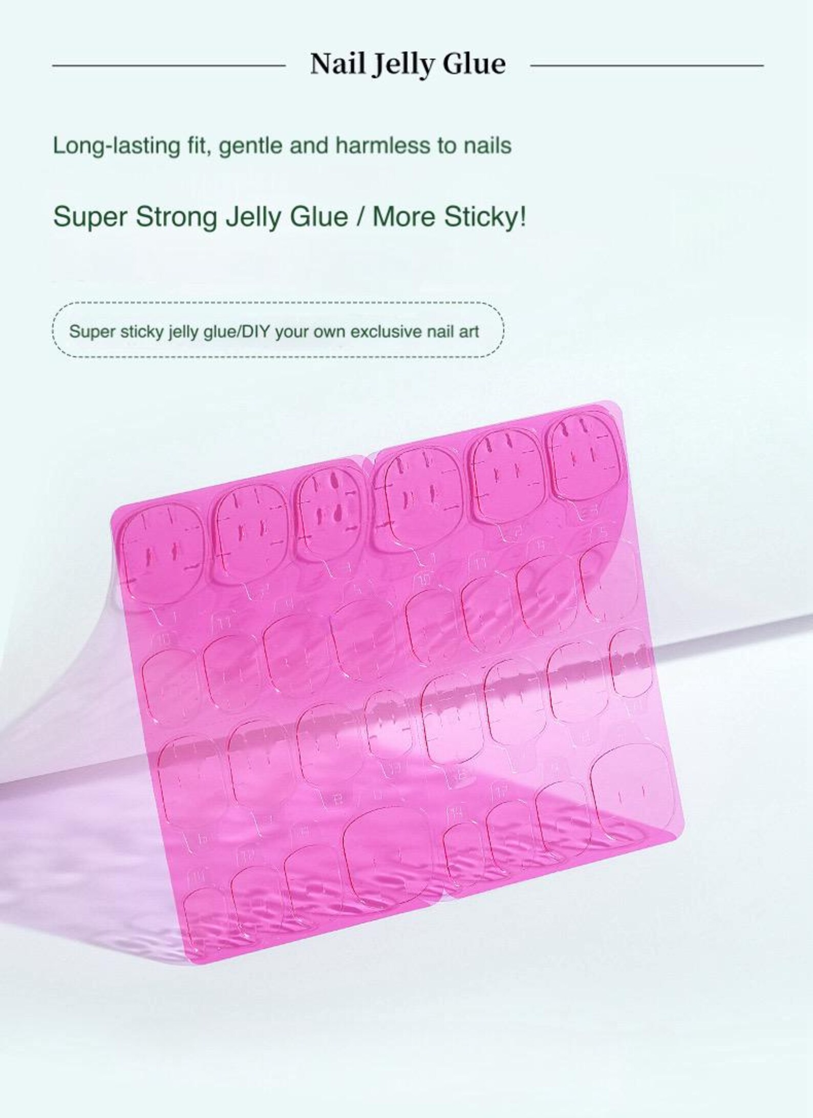 Super Sticky Nail Jelly Glue 30stickers - Etsy