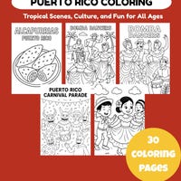 Puerto Rico Coloring Book: Cultural Landmarks, Nature & Traditions (PDF ...