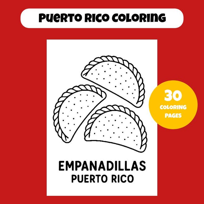 Puerto Rico Coloring Pages, Puerto Rico Coloring Book, Puerto Rico ...