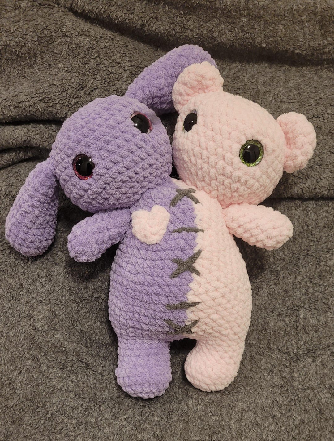 Bunny-bear Crochet Plush - Etsy