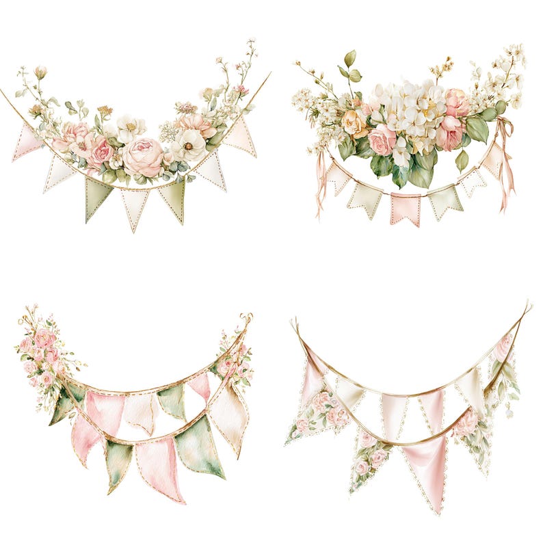 87 Wedding Watercolor Clipart Bundle Fairytale Wedding Elements Floral ...